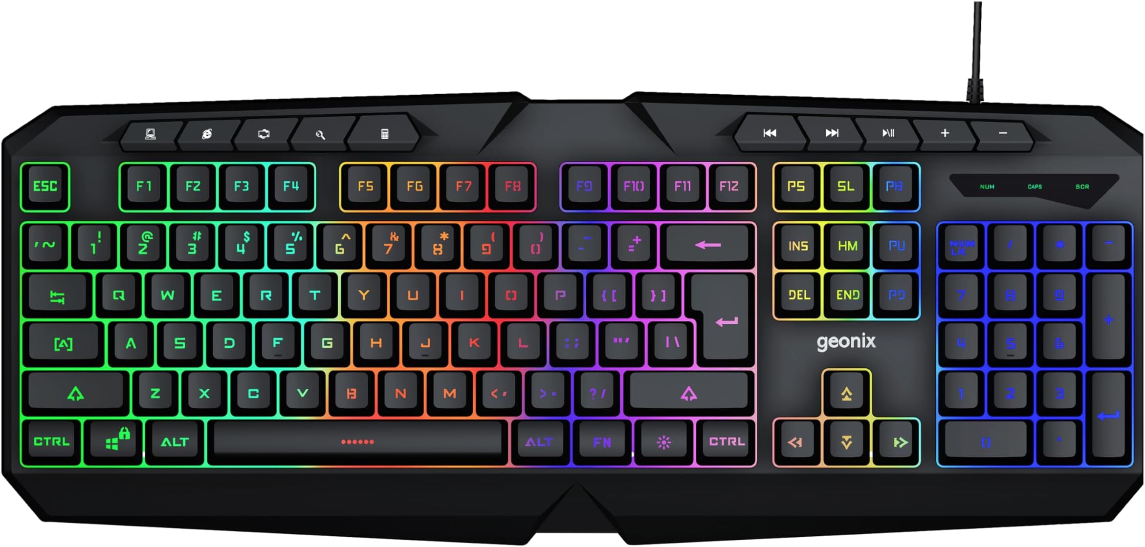 Amazon.in: Buy SpinBot Rage K20 LED Backlit|Metal Body|19 Anti-Ghosting ...