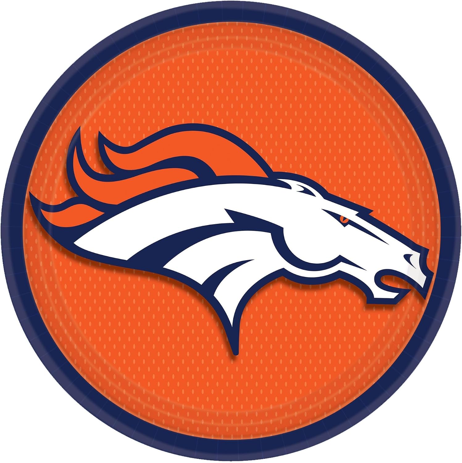 Amazon.com: Amscan Denver Broncos Round Paper Plates - 9" (Pack of 18 ...
