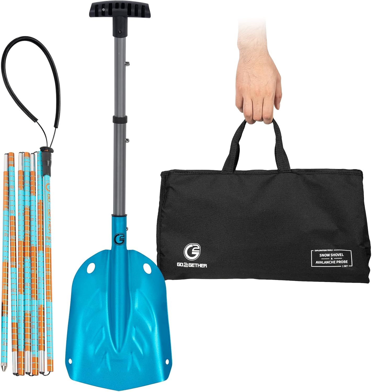Amazon.com : G2 Avalance Kit: Lightweight Aluminum Alloy Snow Shovel ...