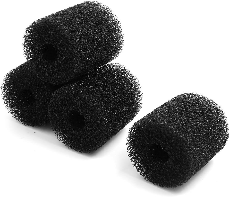 uxcell 4pcs Black 2.6 Inch Dia Cylinder Pre-Filter Sponge Filter Media ...