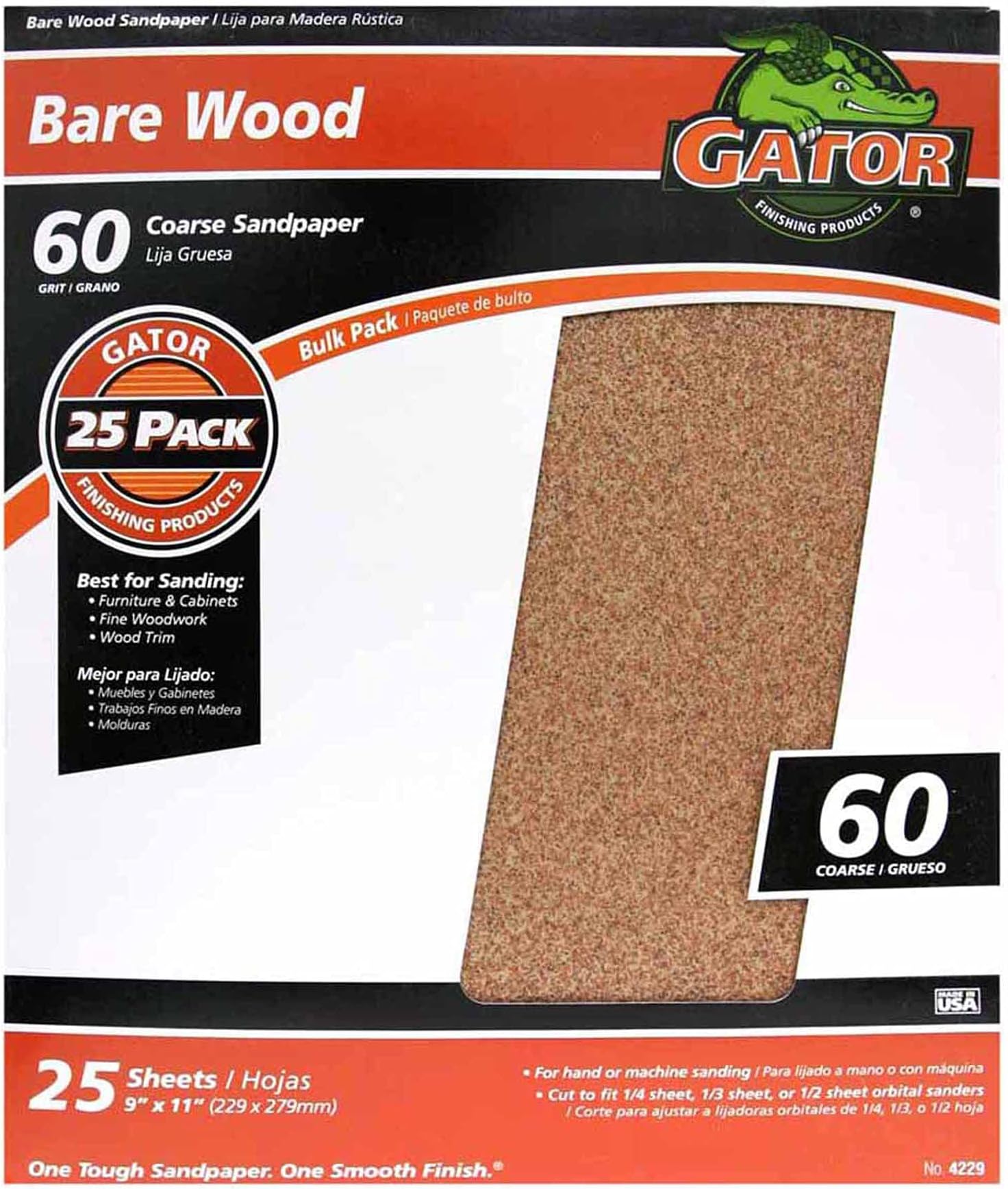 Amazon.com: Gator CeraMax 9" x 11" Ceramic Sanding Sheets, 100 Grit, 25 ...