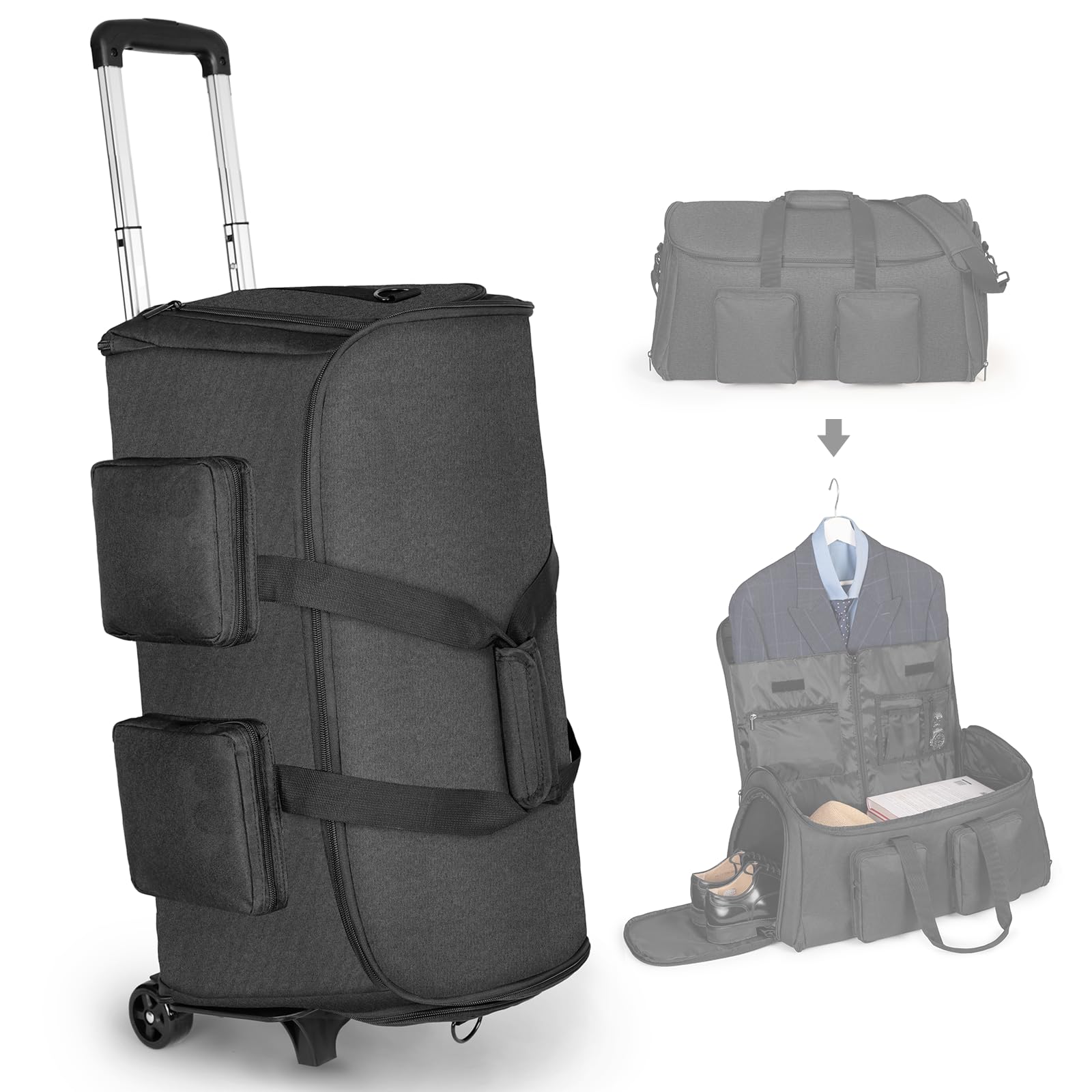 Amazon.com | Rolling Garment Bag,Rolling Garment Bags for Travel ...
