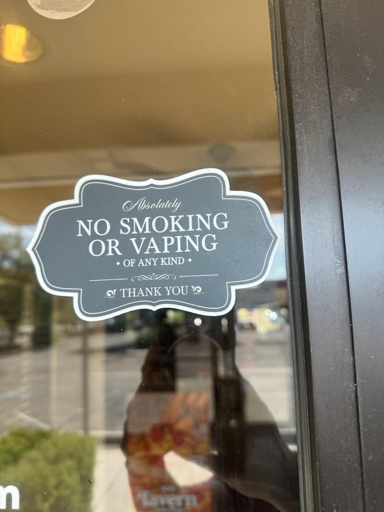 Amazon.com : 2PCS Absolutely No Smoking or Vaping Sign Stickers，Self ...