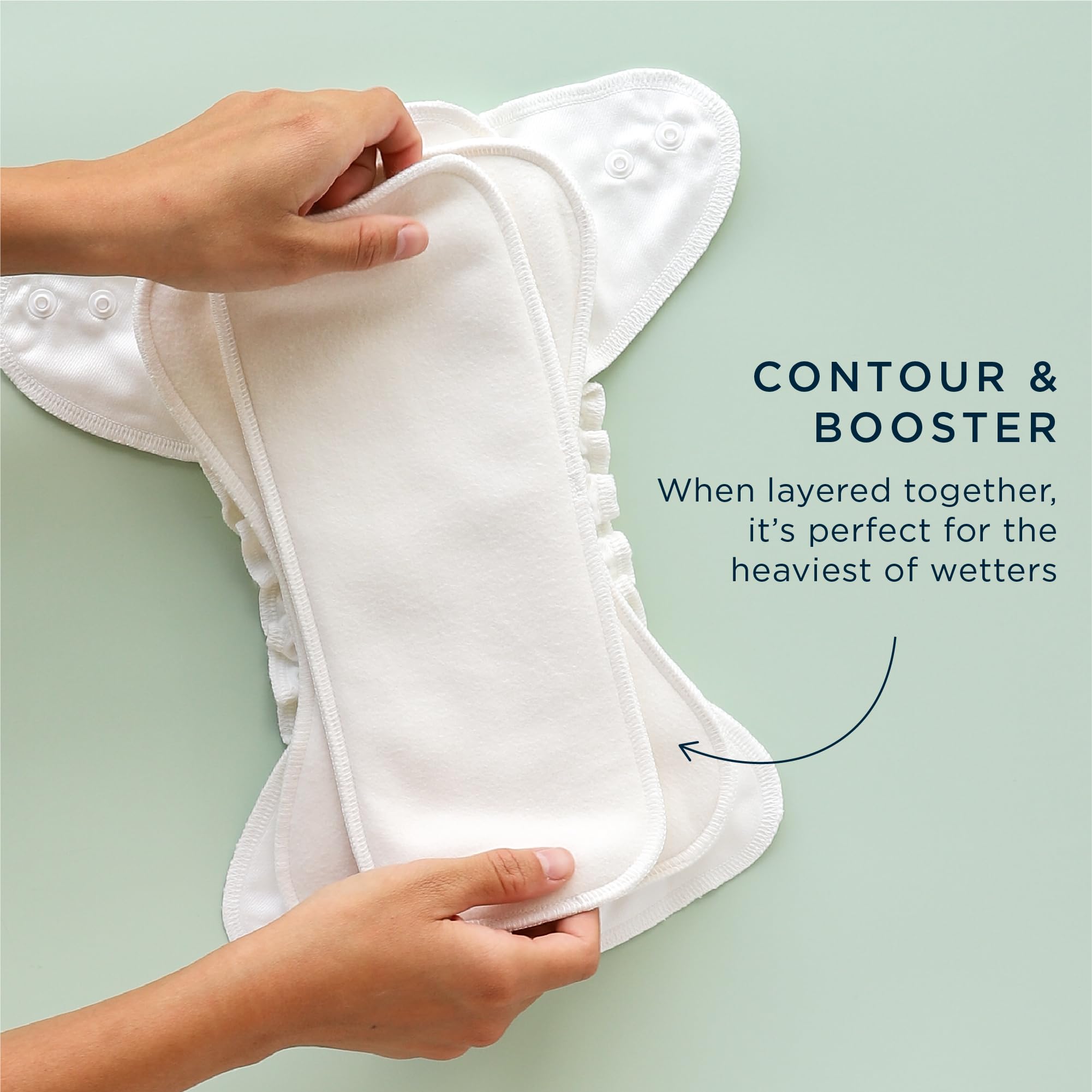 Snapklik.com : Esembly Ultra Absorbent Overnight Hemp Cloth Diaper ...