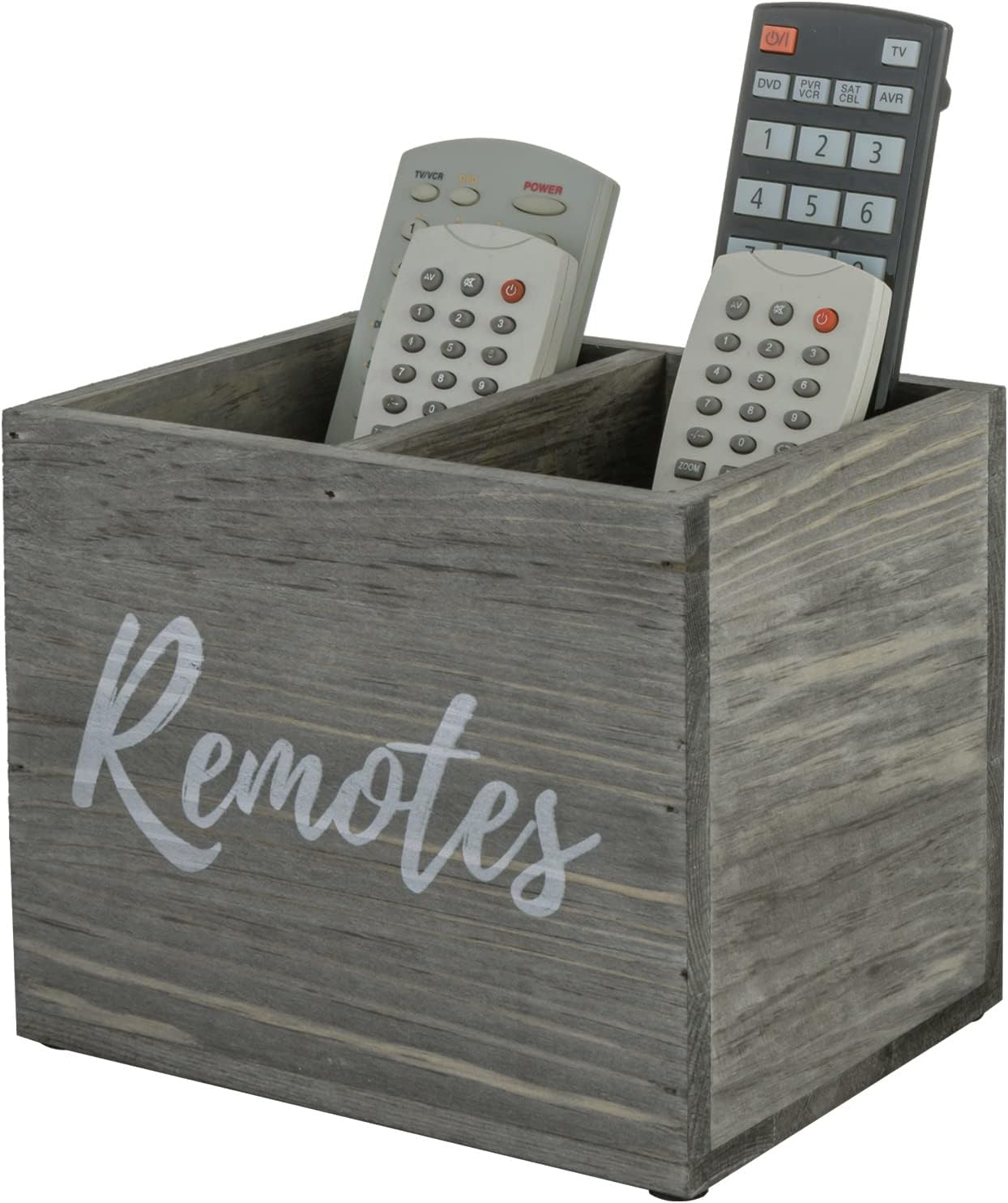 Amazon.com: Remote Control Holder, Farmhouse Remote Storage Caddy ...