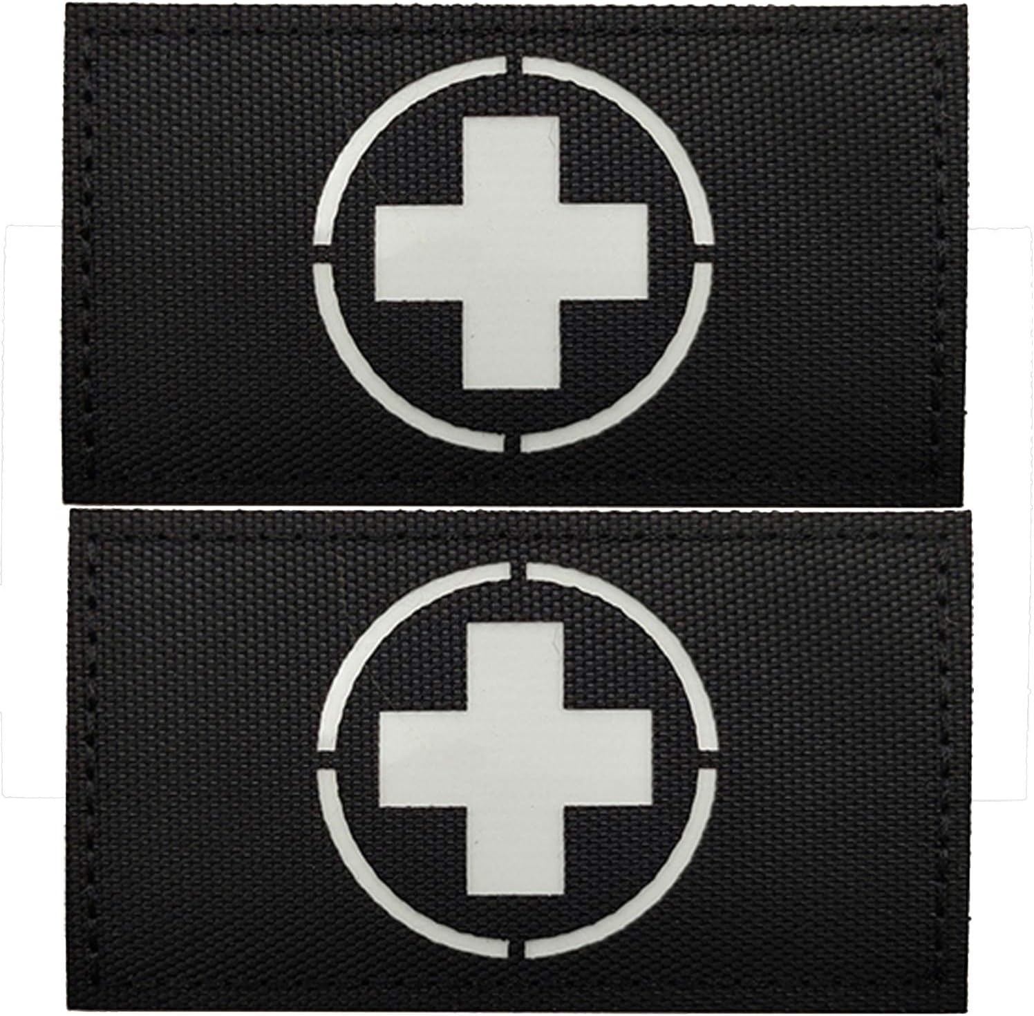 Amazon.com: Glow in Dark Medic Cross First Aid Patches, Medical Tactica ...