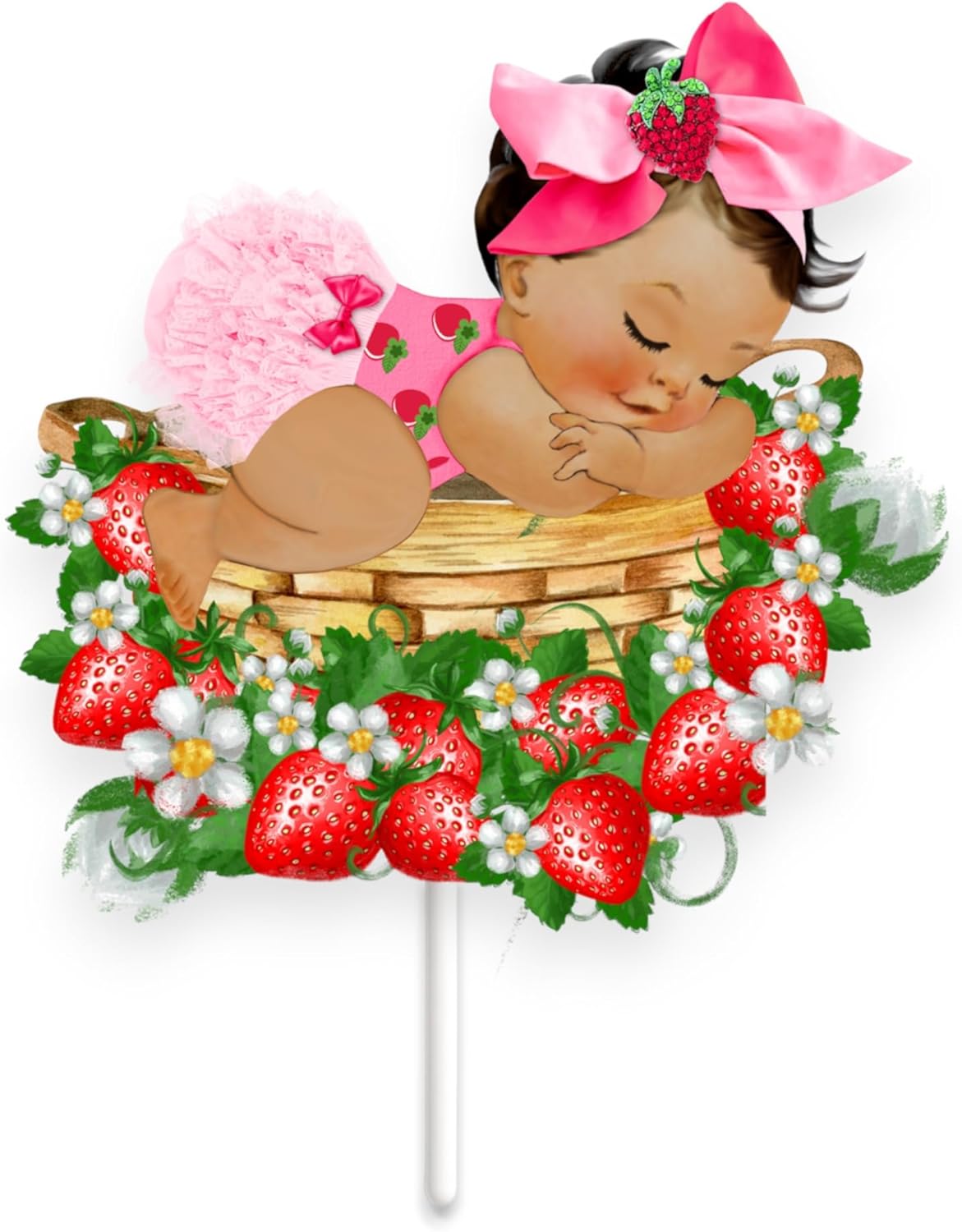 Amazon.com: Sleeping Strawberry Baby Girl Centerpiece Cutouts Baby ...
