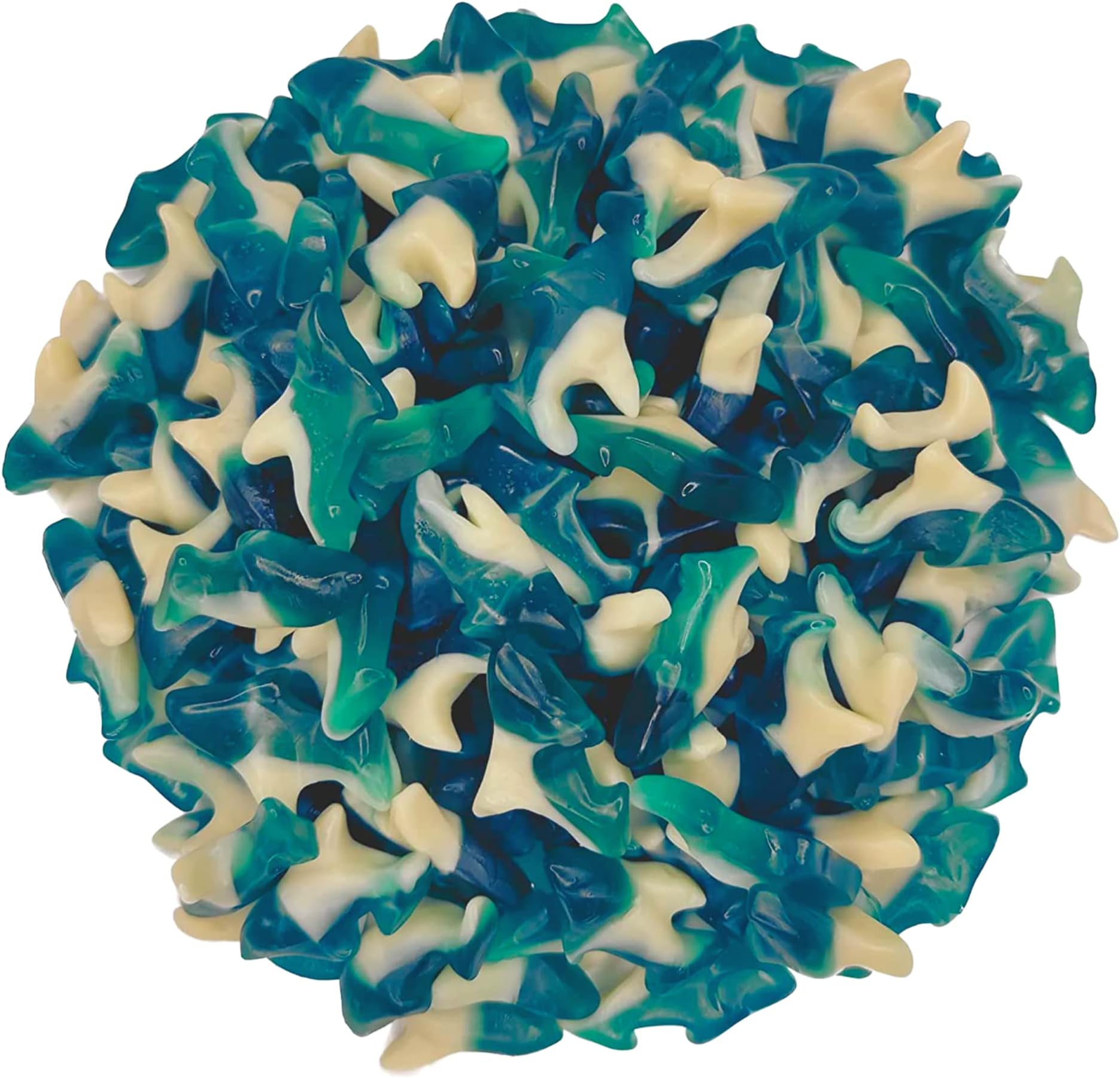 Amazon.com: Gummi Sharks Candy | By Blue Clover Foods | Bulk Soft Blue ...