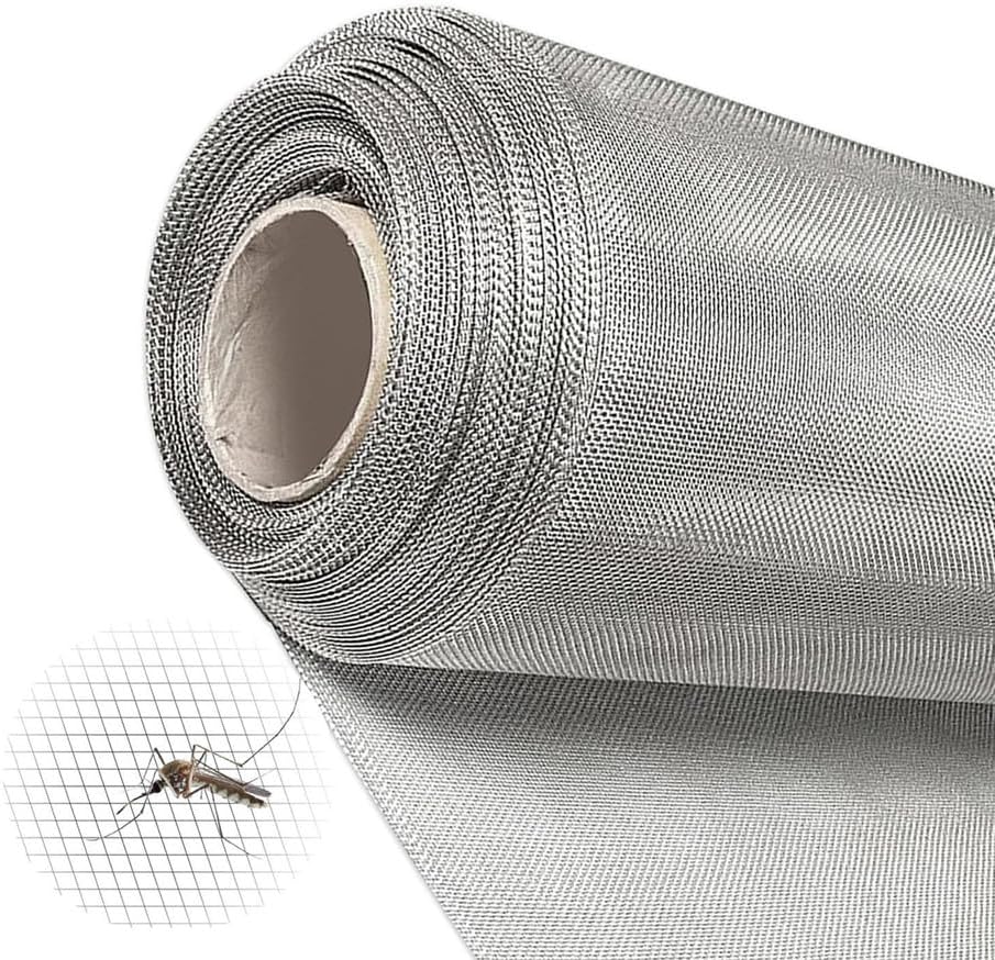 Amazon.com: KISKIS 20 Mesh Air Vent Window Screen Mesh, 304 Stainless Steel Window Screen ...