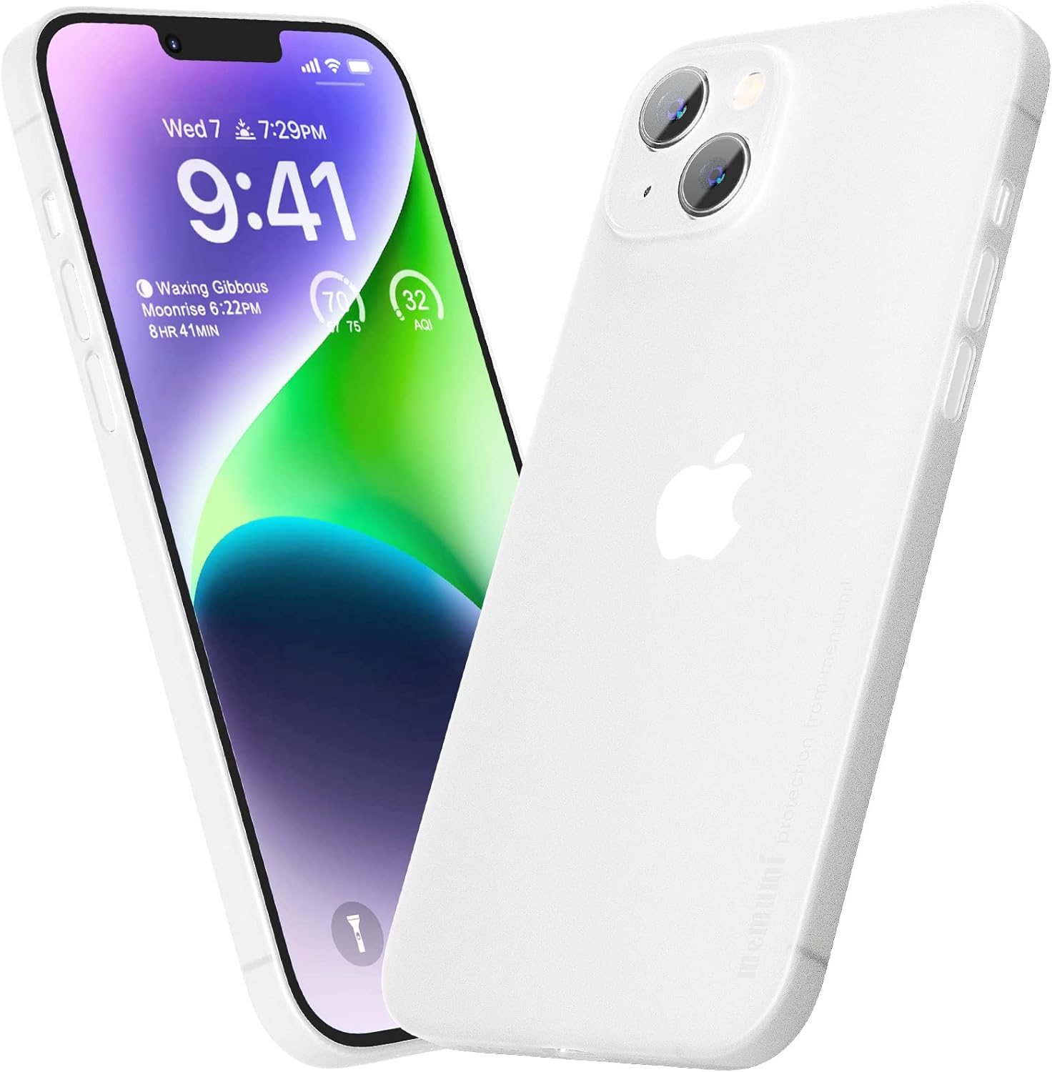 Amazon.com: memumi Case Compatible with iPhone 14 Plus Ultra Thin 0.3mm ...