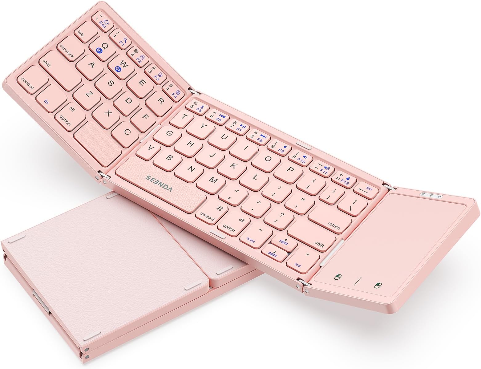 Amazon.com: seenda Folding Keyboard with Number Pad, Portable Foldable ...