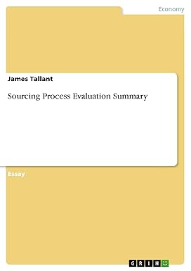 Amazon | Sourcing Process Evaluation Summary | Tallant, James ...