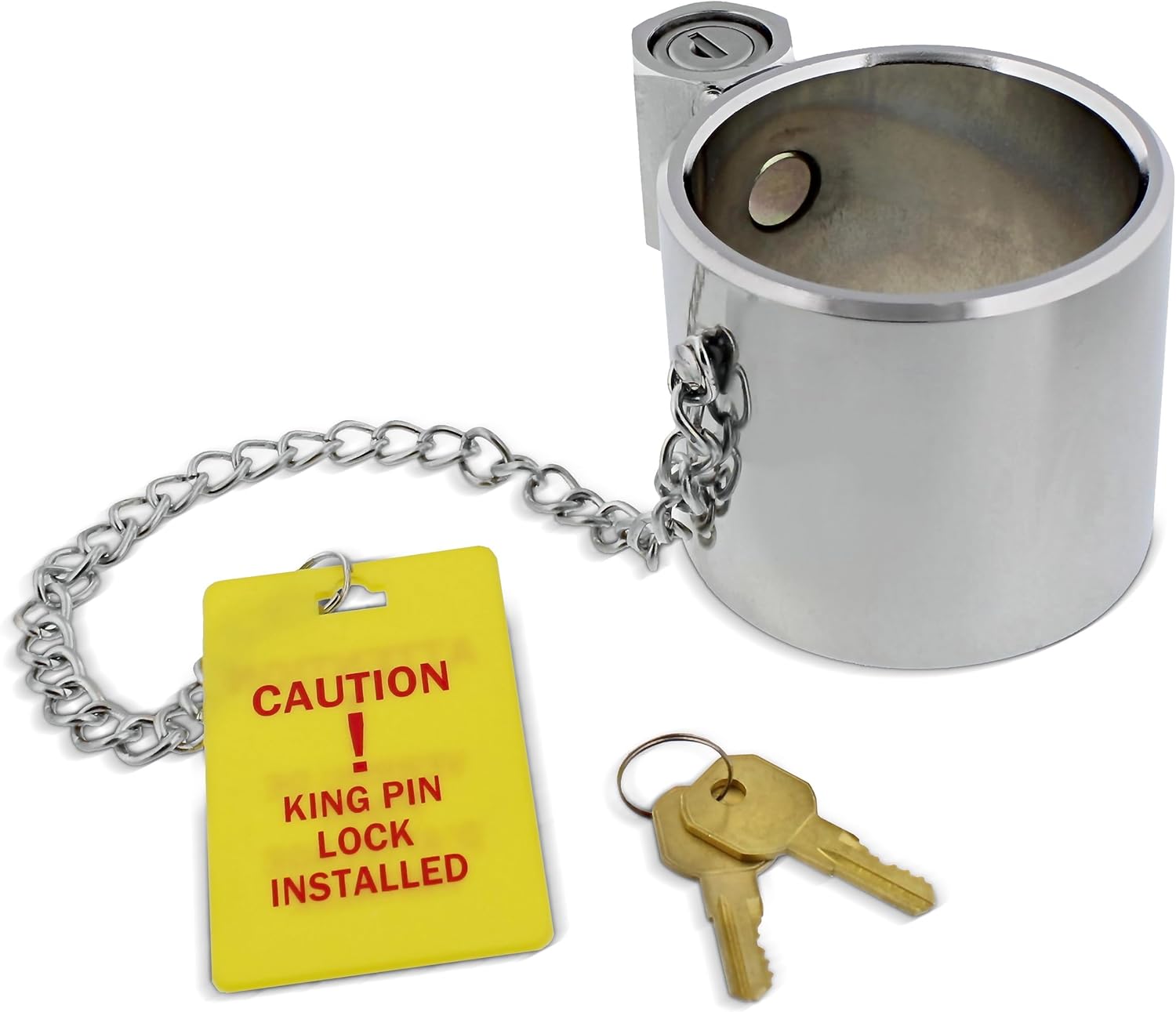 Amazon.com: BISupply Semi Trailer King Pin Lock - Anti Theft 5th Wheel ...