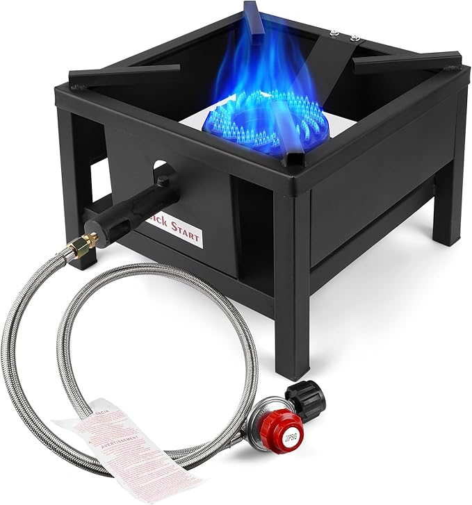 Amazon.com: High Pressure Banjo 1-Burner Outdoor Propane Gas Cooker ...