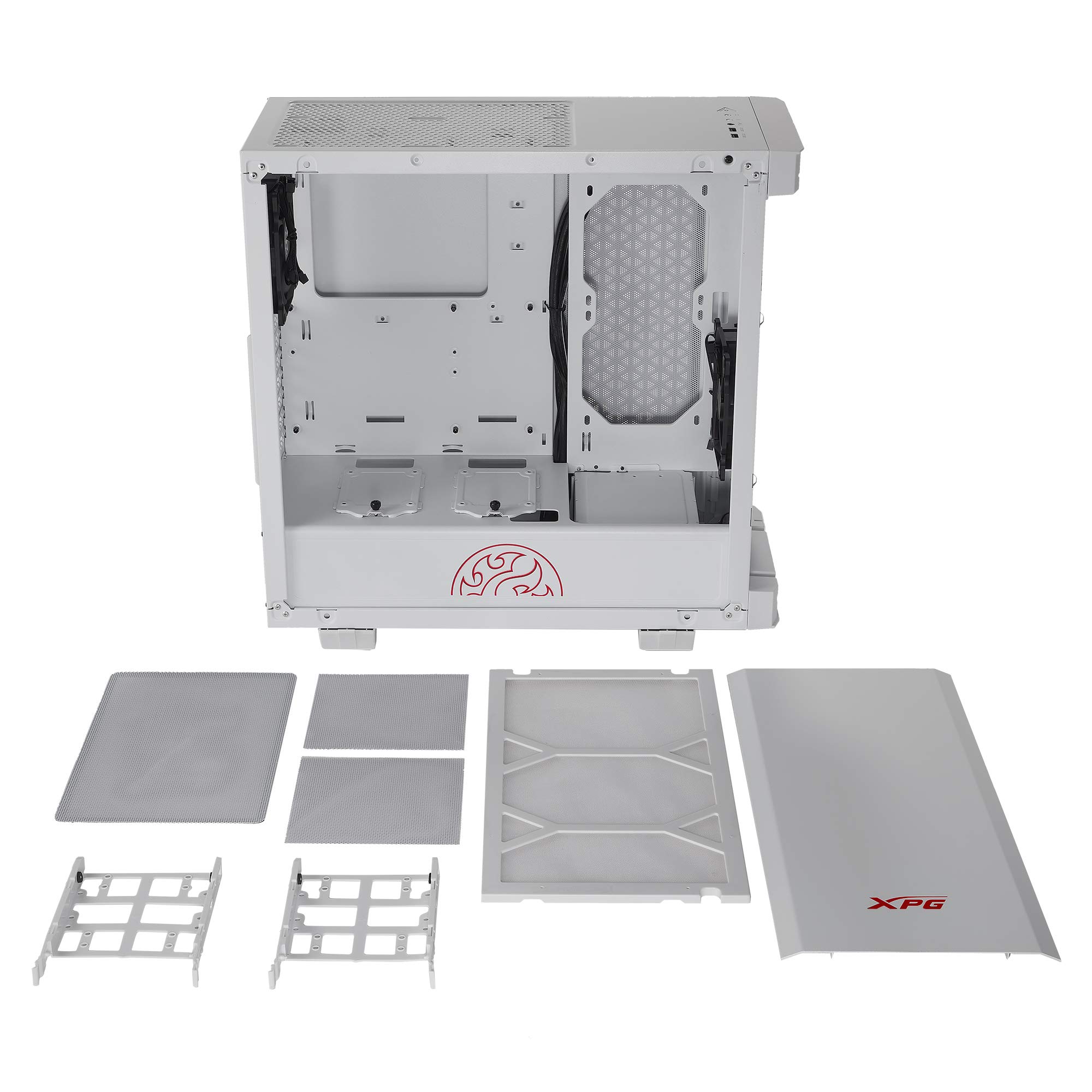 Snapklik.com : XPG Invader Mid-Tower Brushed Aluminum PC Case White