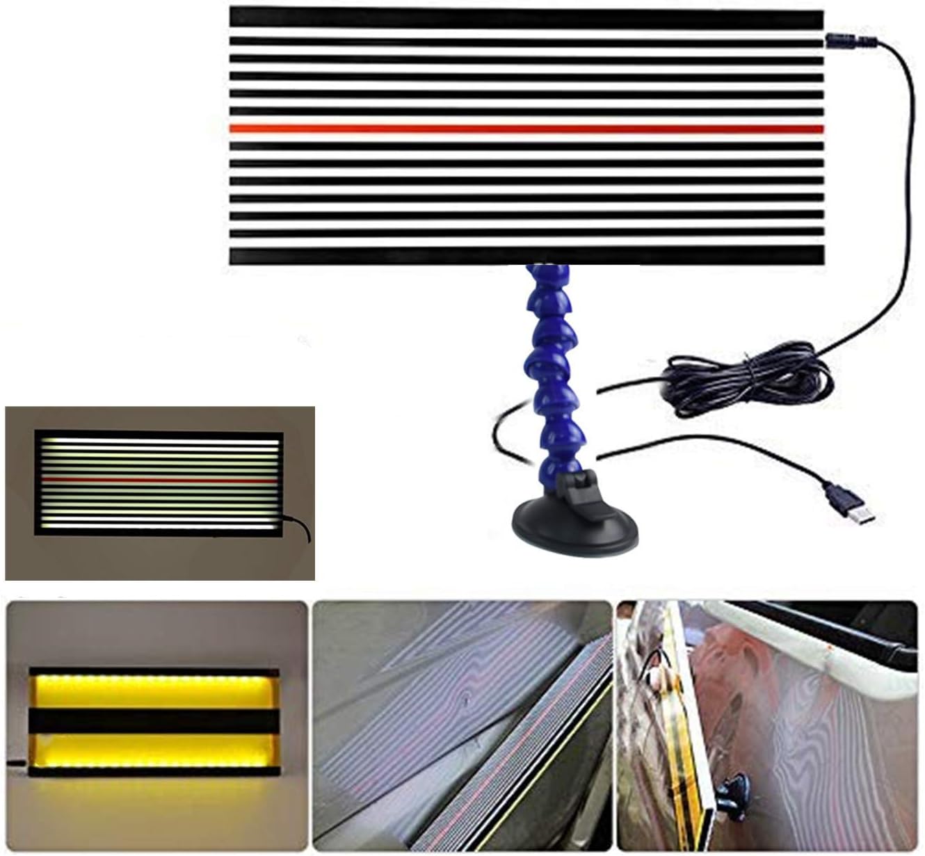 Amazon.com: SFASTER Paintless Dent Repair Tool Kit Lamp LED Line Board ...
