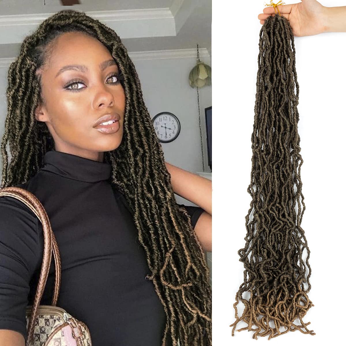 Buy 1 Packs Nu Faux Locs Crochet Hair 36 Inch Gypsy Locs Crochet Braids ...