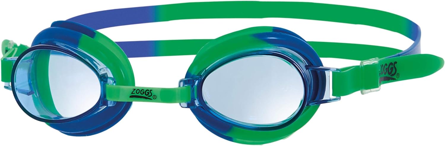 Zoggs Children's Little Swirl Swimming Goggles - Blue/Green, Aged up 6 ...