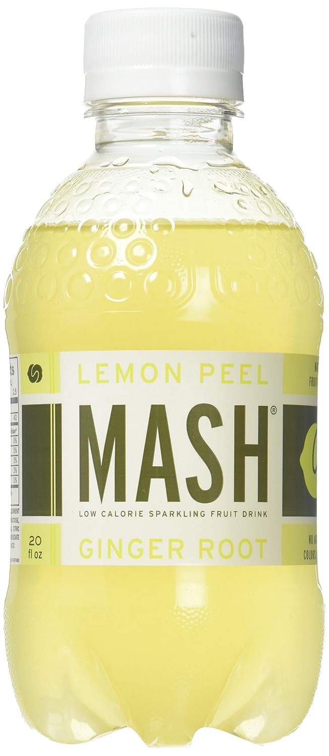Amazon.com: MASH 20 oz. Lemon Peel + Ginger Root 12pack : Grocery ...