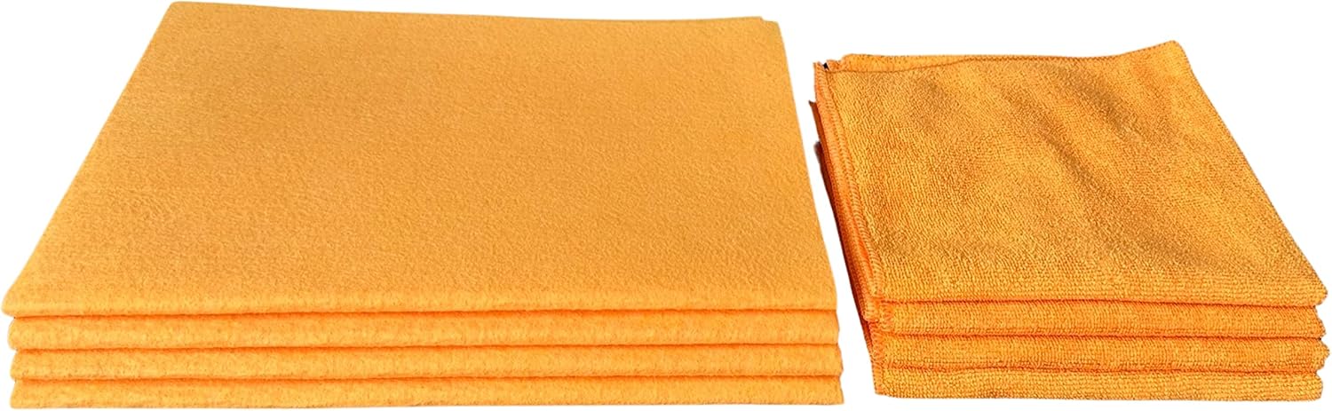 Amazon.com: 4 Shammy Cloth Towel Extra Large Super Absorbent and 4 ...