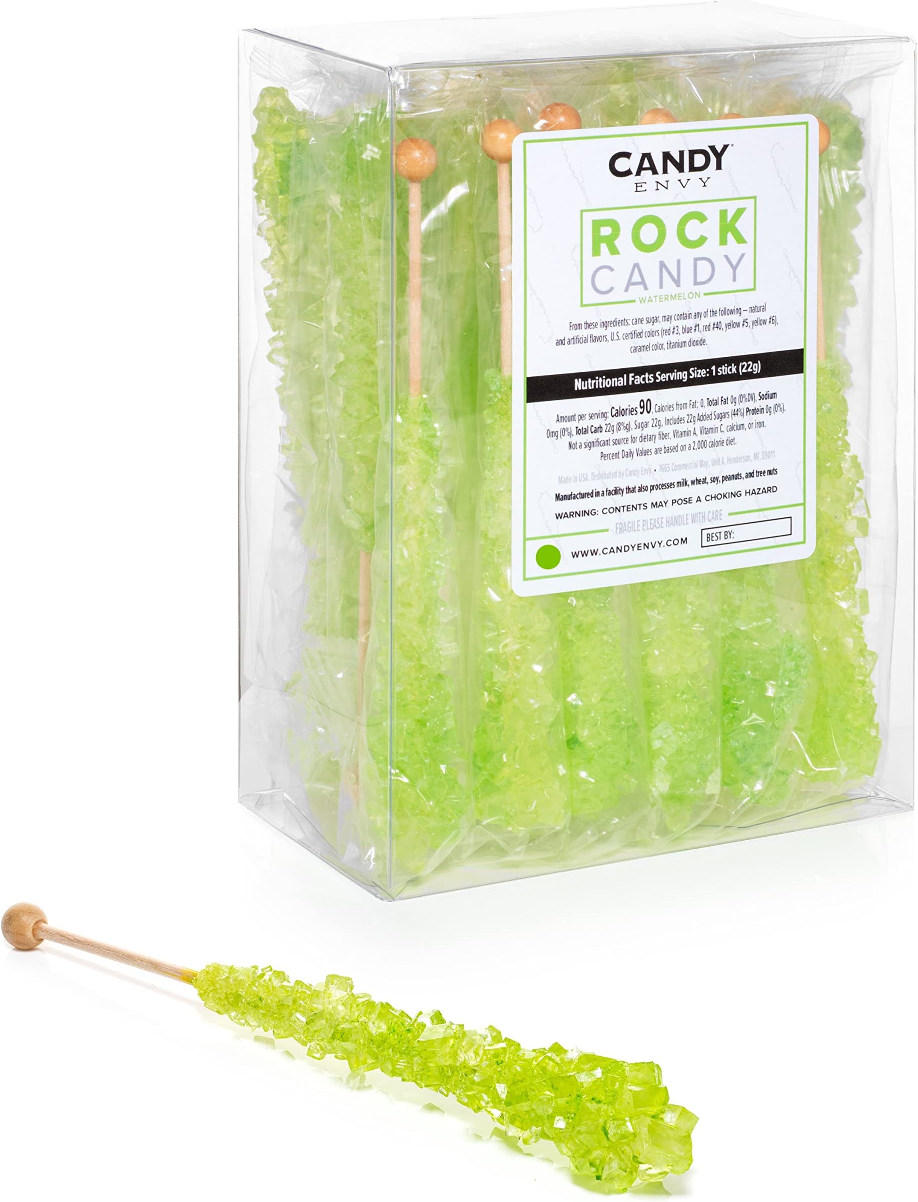 Amazon.com: Swizzle Sticks ~ Rock Candy ~ 1 Dozen Assorted Flavors ...