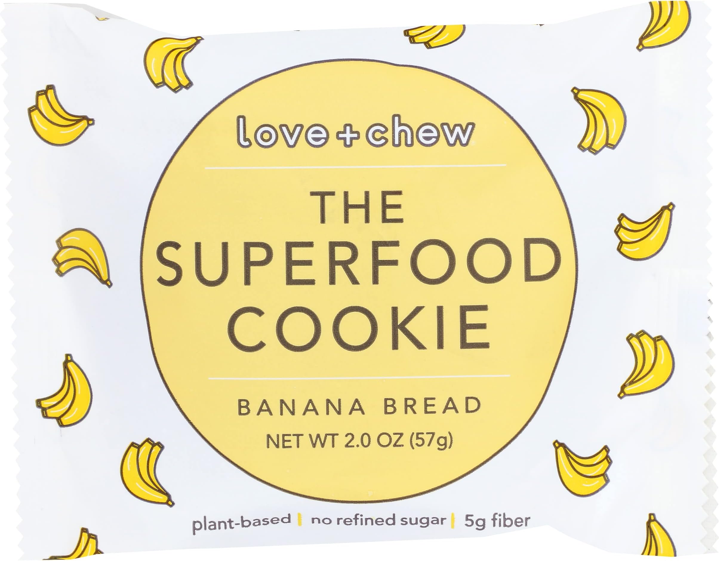 Amazon.com: Love + Chew The Superfood Cookie, Banana Bread Flavor ...