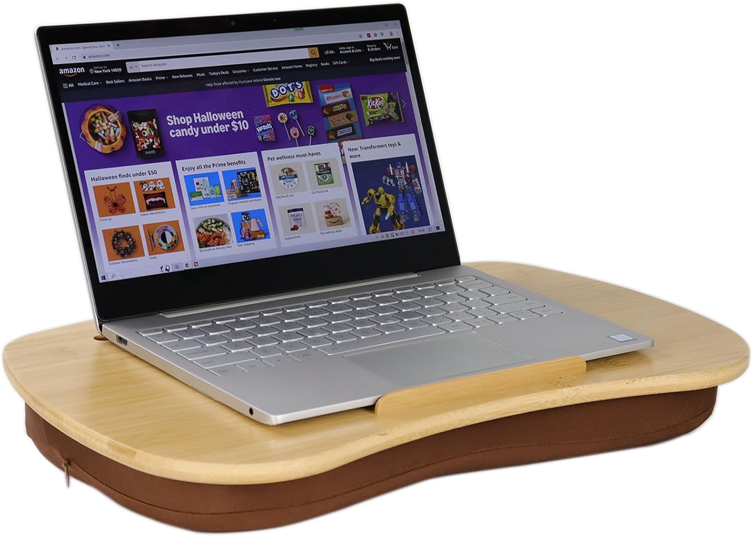 Amazon.com: SANJIMO Lap Desk for Laptop with Cushion-Fits up to 17 inch ...