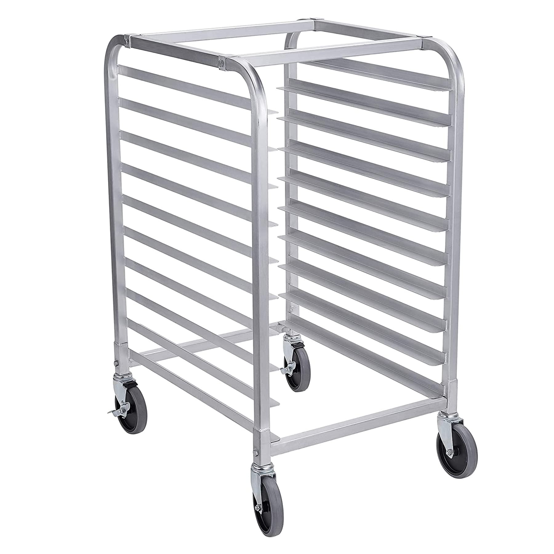 Bun Pan Rack 10 Tier with Wheels, Commercial Bakery Racking of Aluminum ...