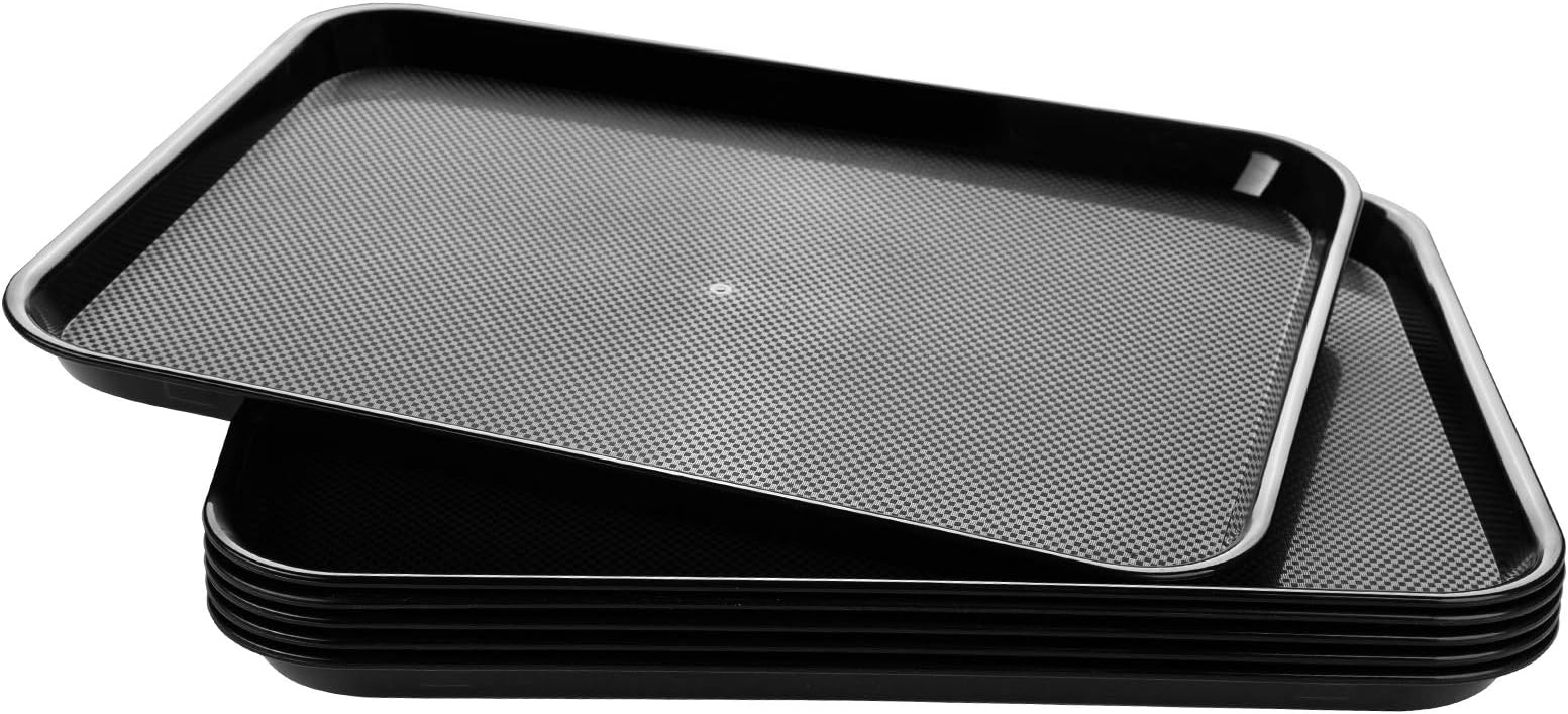 Amazon.com: Yarlung 12 Pack Fast Food Tray, 13.8 x 10.5 Inch Plastic ...
