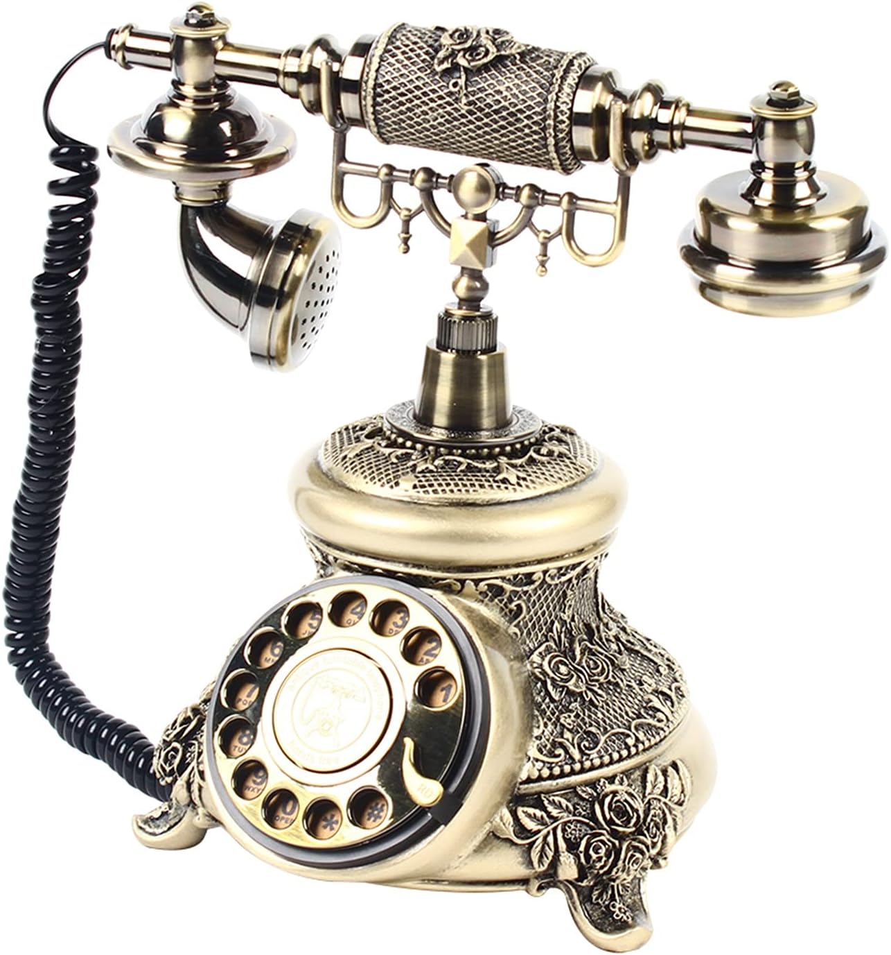 Amazon.com : TOPZEA Retro Corded Desk Phone, Single Line Desk Telephone ...