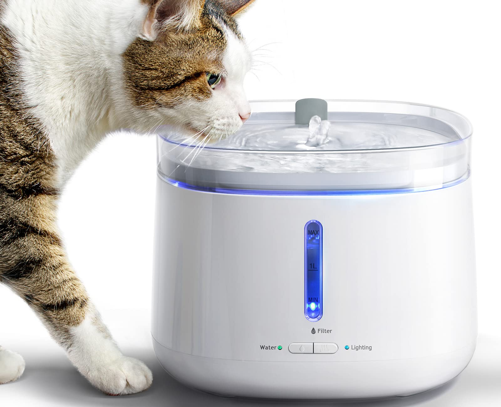 Cat Water Fountain 2l Pet Drinking Water Dispenser Quiet Dog ...