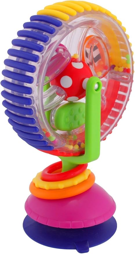 Amazon.com : Sassy Wonder Wheel Spinning High Chair Tray Toy, Age 6 ...