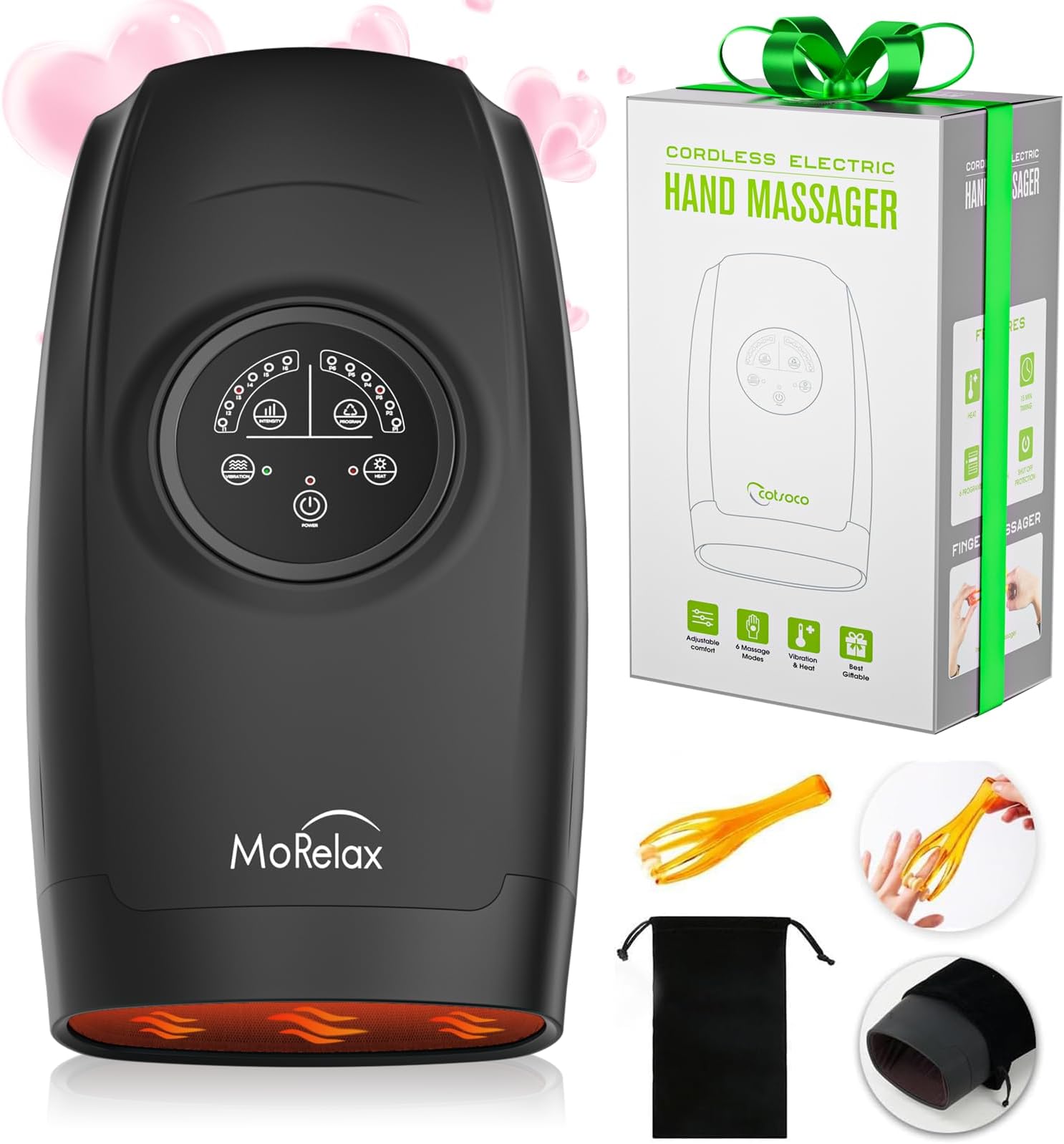 Amazon.com: Xllent Hand Massager with Heat - Cordless Hand Massager for ...