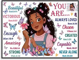 Amazon.com: Dazzlewall Motivational Wall Art Poster, Black Girl ...