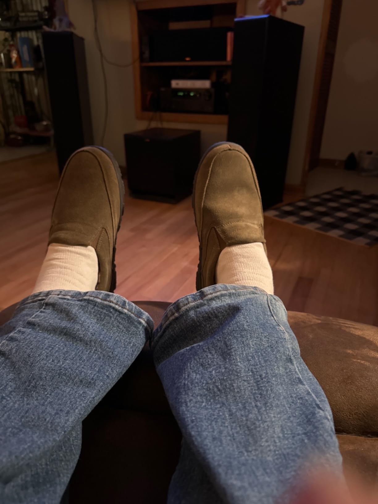 Amazon.com | Clarks Mens Slipper with Suede Leather Upper SAB30194A ...