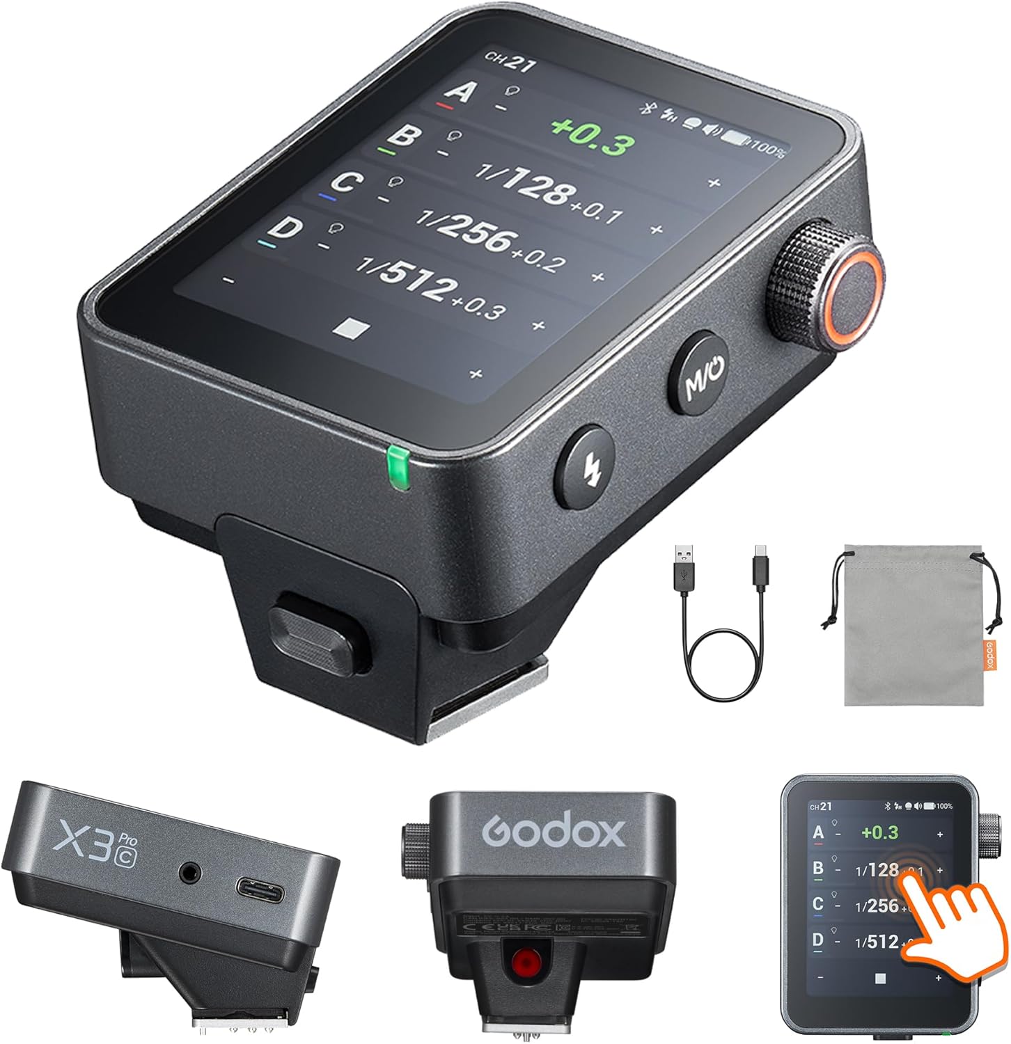 Amazon.com : Godox X3 Pro C X3 PRO-C TTL Wireless Flash Trigger for ...
