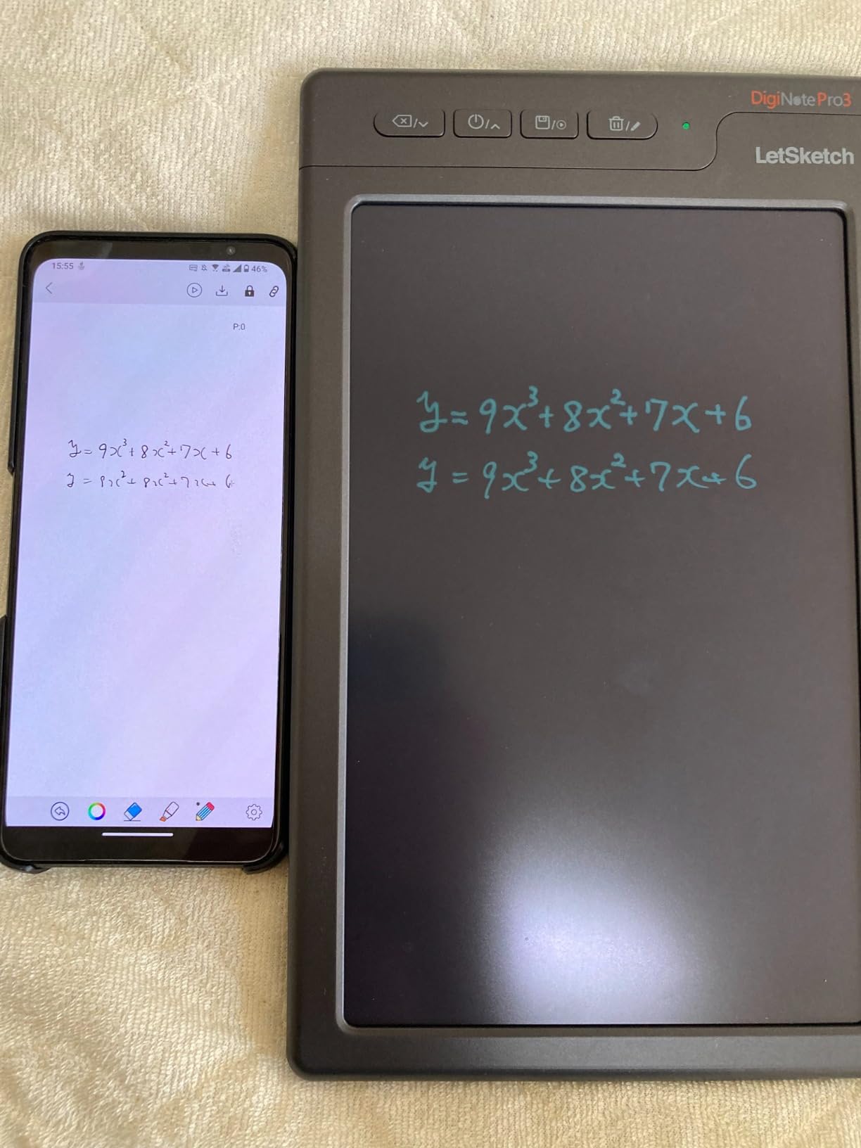 Amazon | DigiNote Pro3 電子メモ ペンタブ ペンタブレット 小型 LCD スマホ連動 手書き タブレット 10インチ 筆圧8192レベル 充電不要ペン DNP3-WH ...