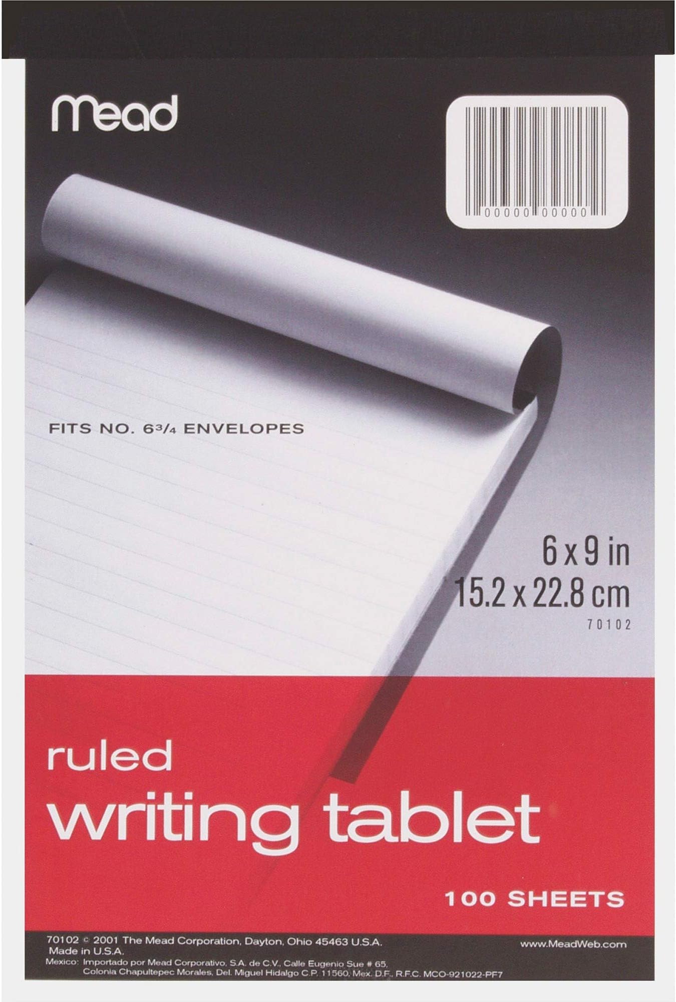 Amazon.com: Top Flight Writing Tablet, White, 100 Sheets : Electronics