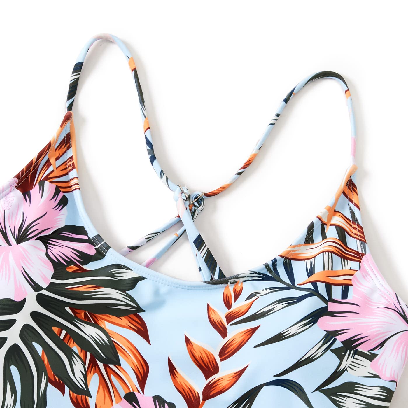 Snapklik.com : Family Matching Swimsuits One Piece Monokini Set Floral ...