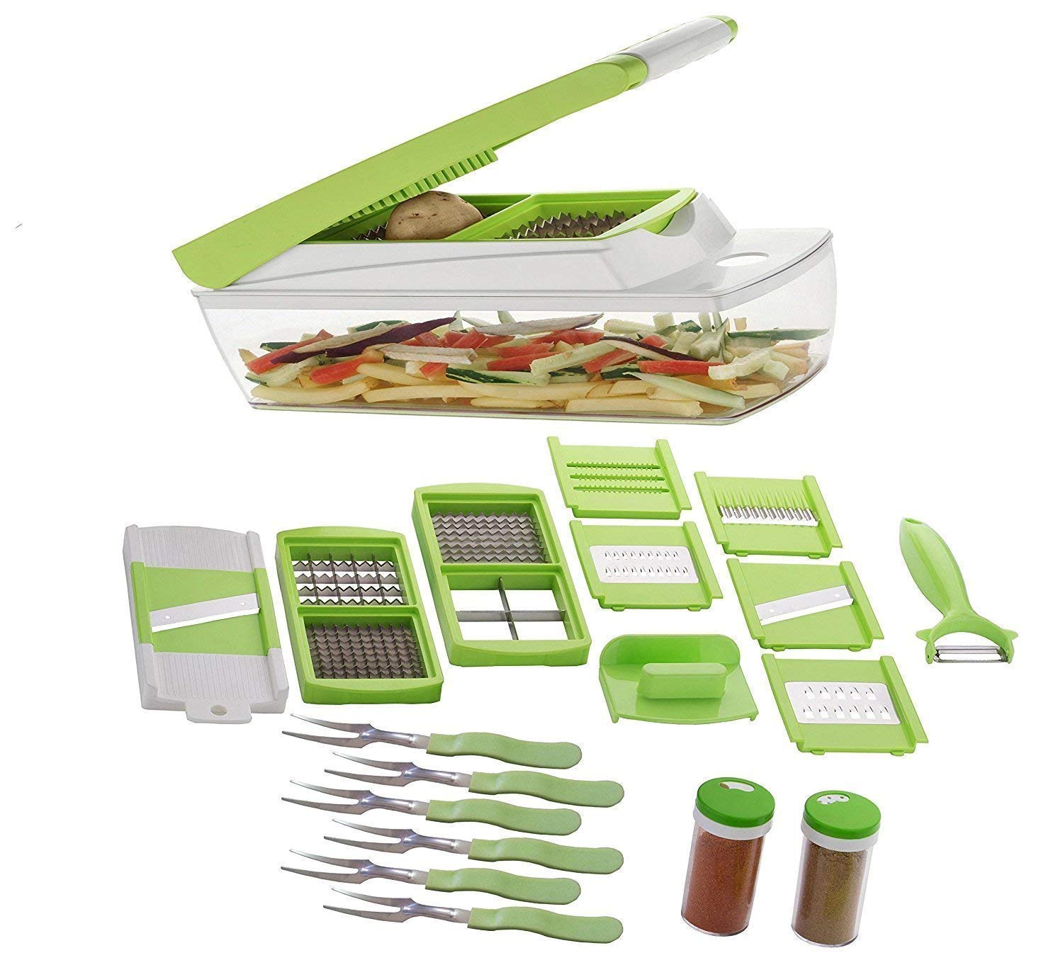 Buy Vala Fruit and Vegetable Chopper 20 in 1 with Plastic Material ...