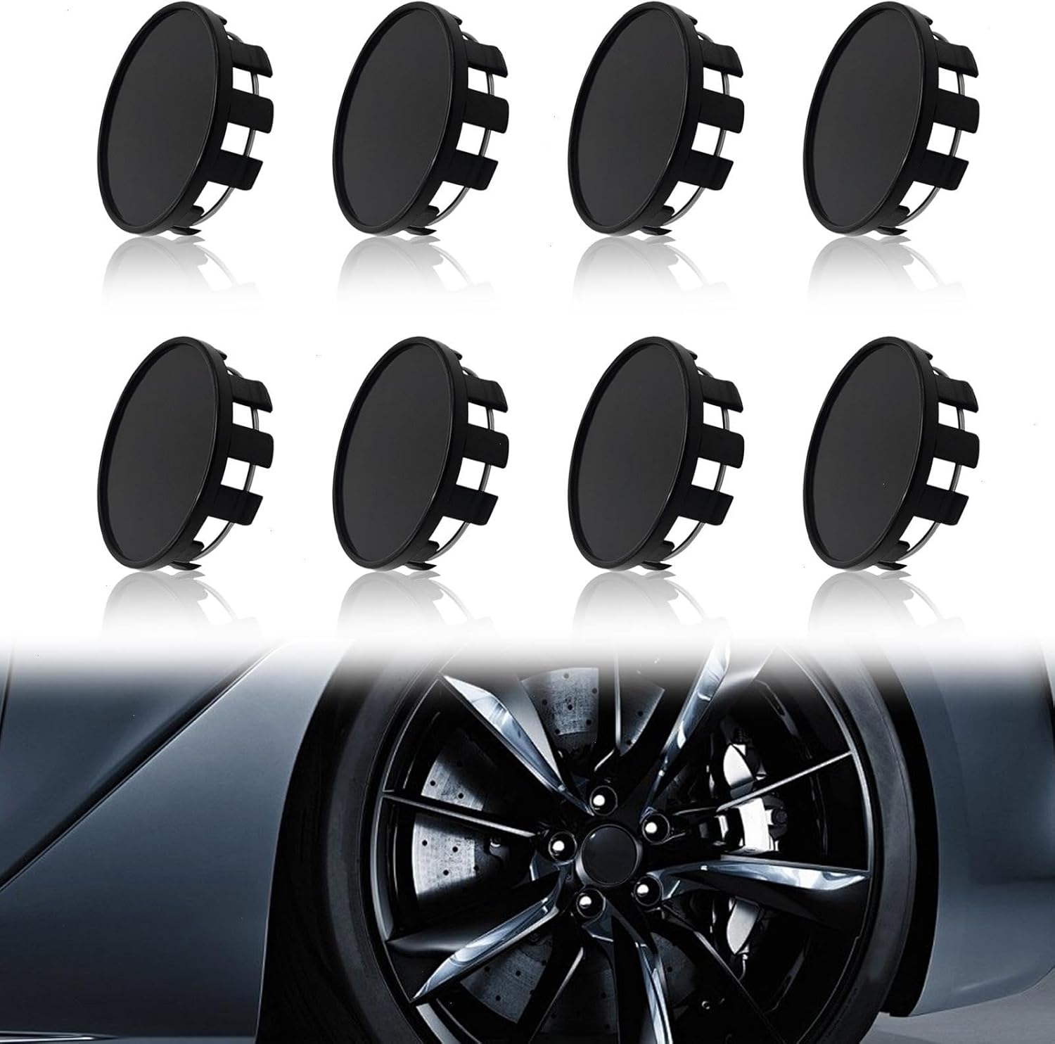 Amazon.com: 8 Pack Wheel Center Caps, Plastic Wheel Tyre Center Hub ...