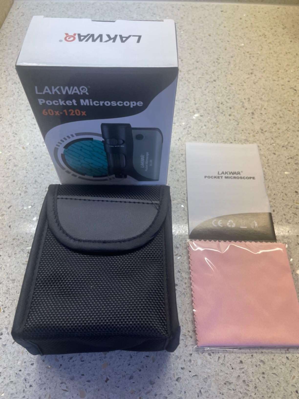 60x-120x Mini Pocket Microscope for Kids Adults, Portable Handheld ...