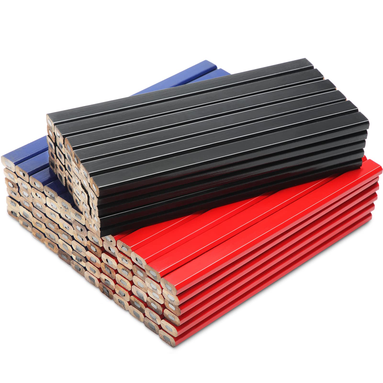 Amazon.com: Epakh 120 Pcs Carpenter Pencil 7 Inch Flat Octagonal Hard ...