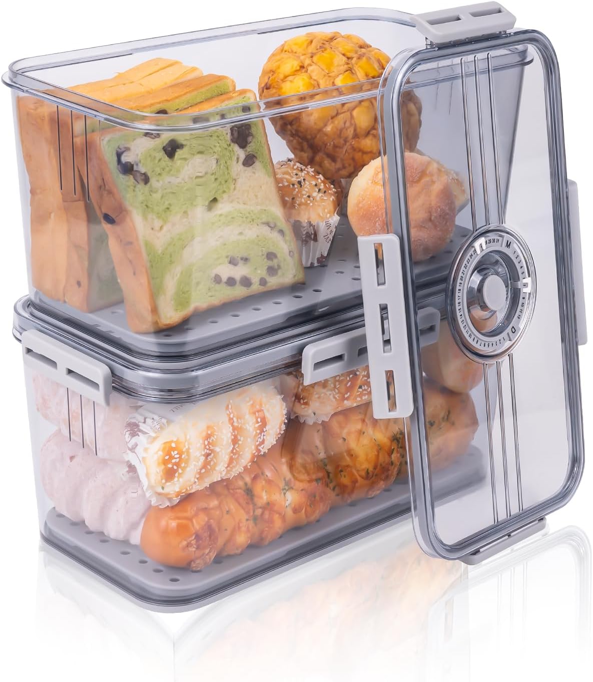 Amazon.com: Gifhomfix Bread Box Bread Boxes for Kitchen Counter ...