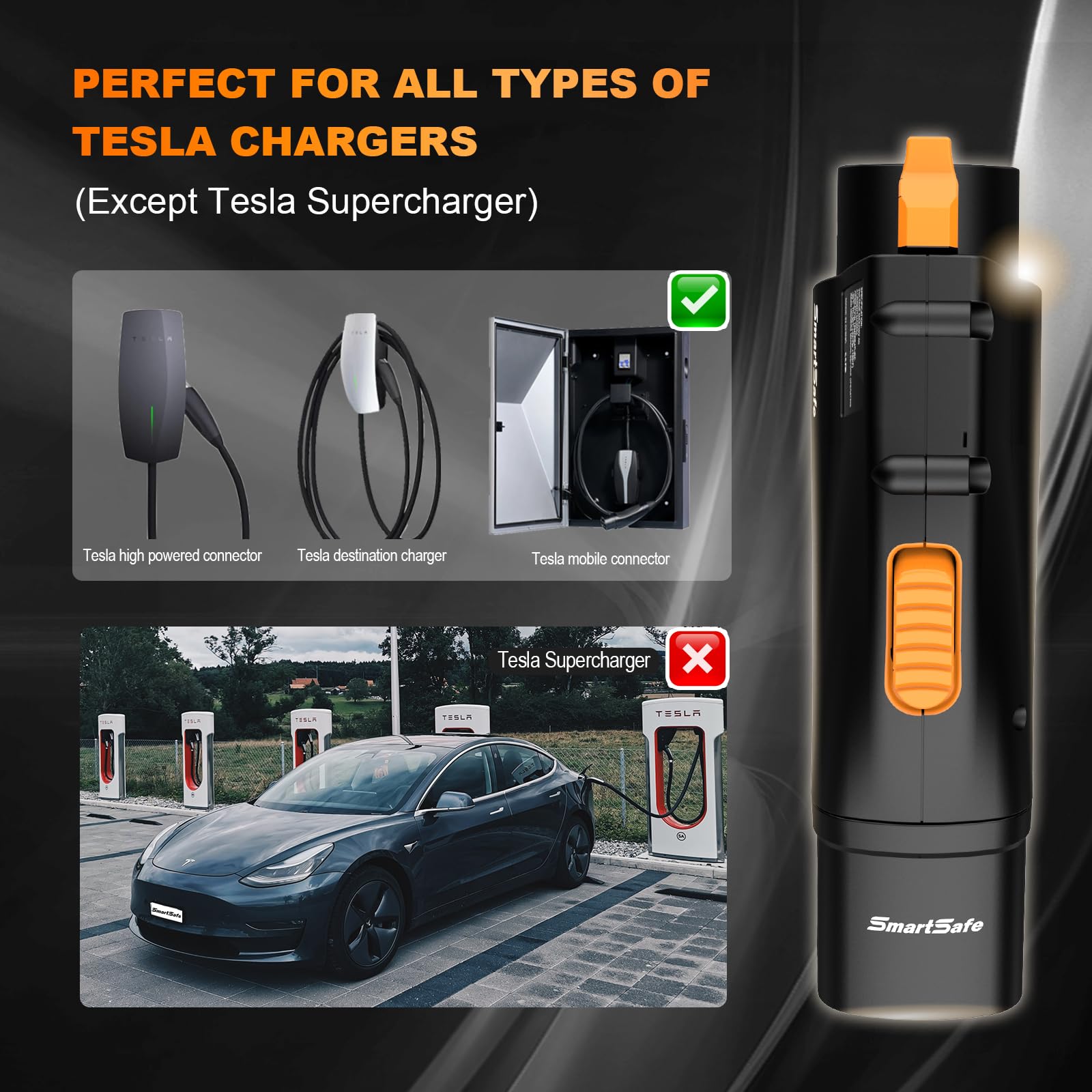 Snapklik.com : Smartsafe For Tesla To J1772 Adapter,J1772 EV Charger ...