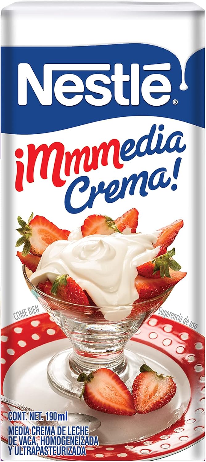 Nestlé Media Crema, 190 g : Amazon.com.mx: Alimentos y Bebidas