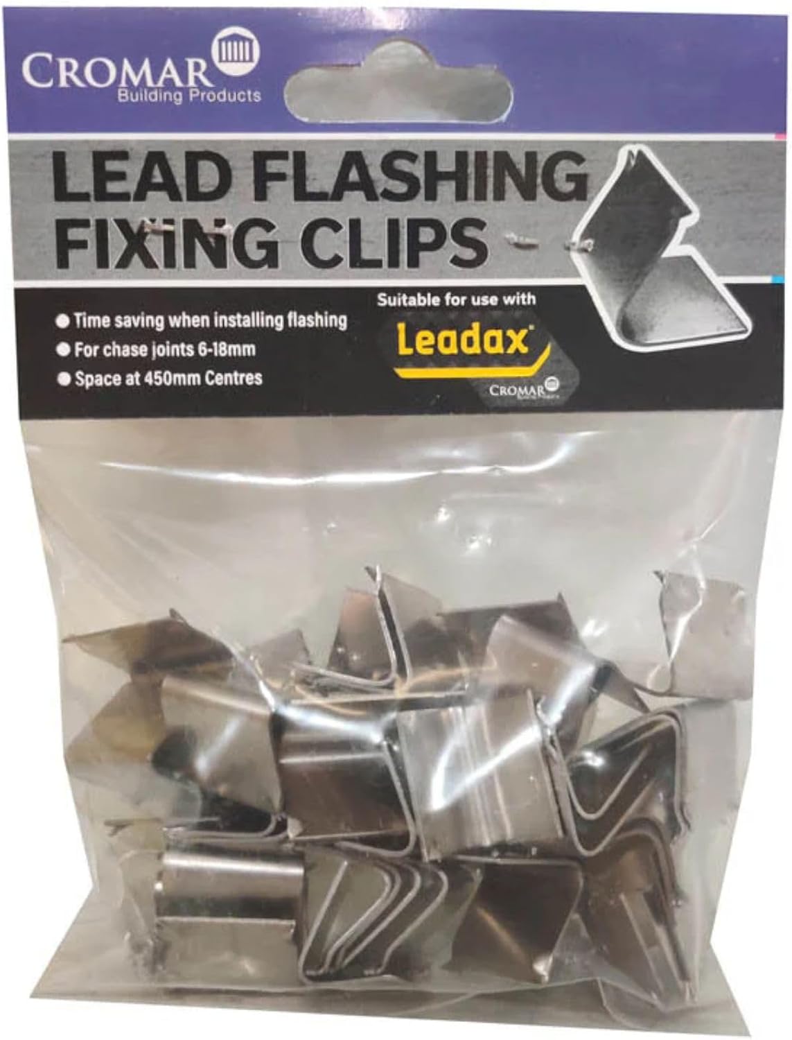 CROMAR LEADAX® Fixing Clips – Pack of 50 | Secure Attachment for Leadax ...