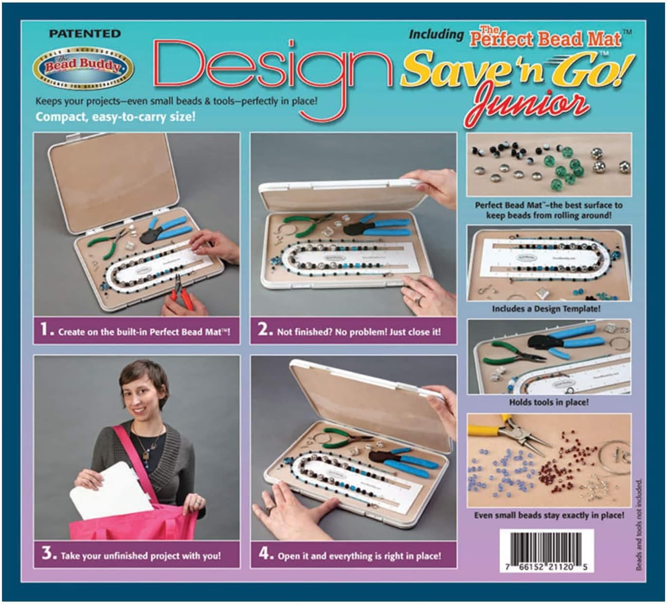 Amazon.com: 6 Pack: Bead Buddy® Design Bead Board, Save 'N Go Junior