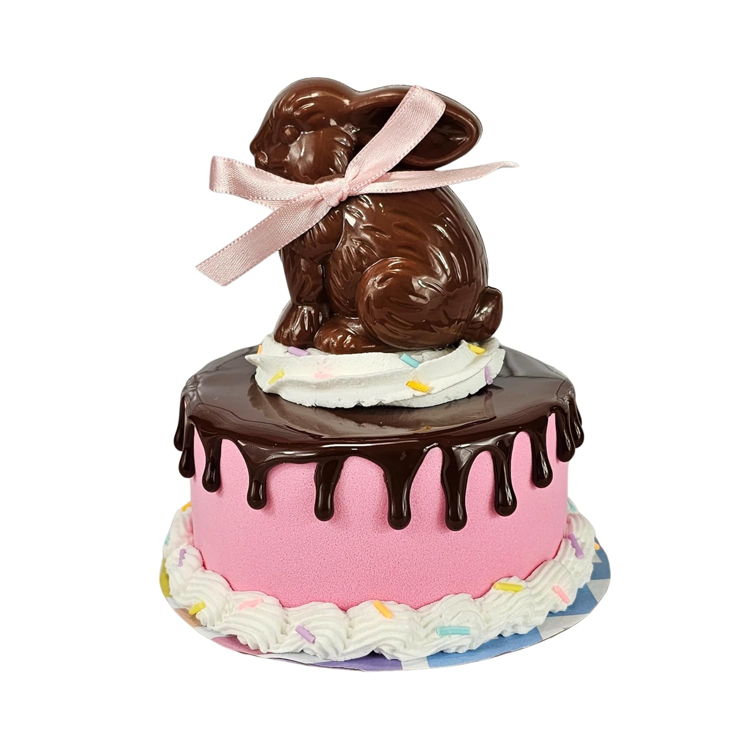 Amazon.com: Easter Fake Cake, Easter Tiered Tray Decor, Fake Chocolate ...