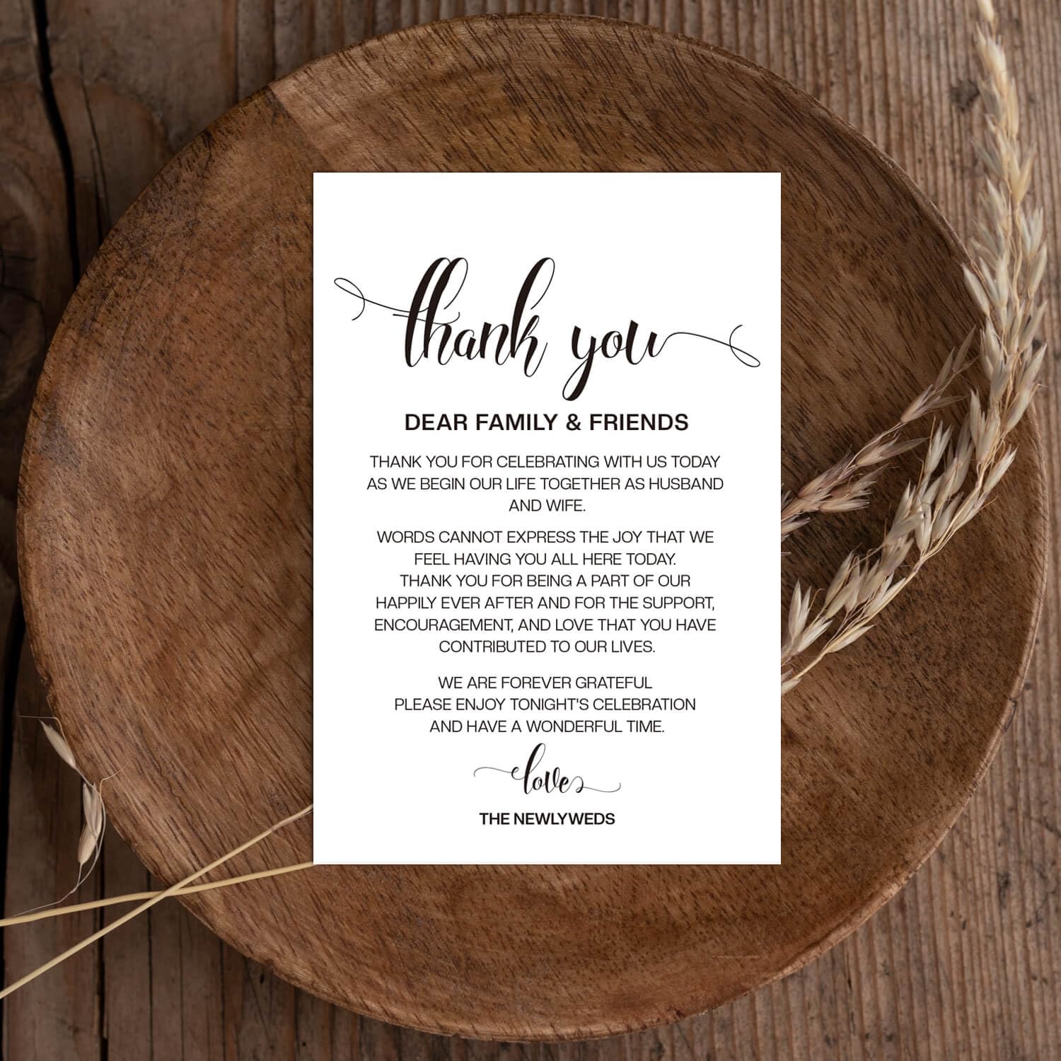 Thank you letter after wedding reception | Beachweddingtips.com